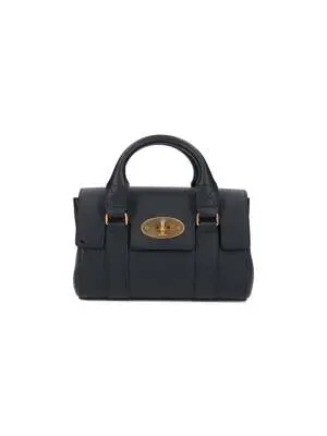 Mulberry Bovine Leather Crossbody Bag - Black