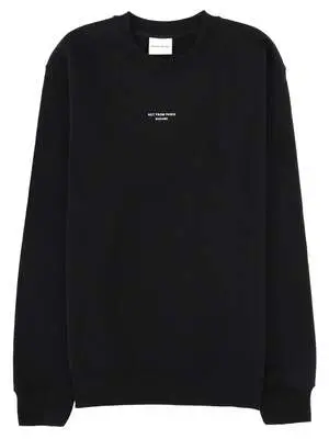 Drole De Monsieur 100% Cotton Crewneck Sweatshirt - Black