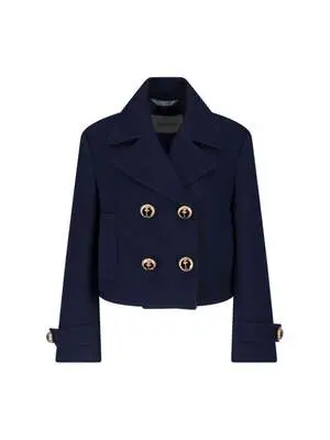 Balenciaga Tailored Wool Jacket With Viscose & Cotton Lining - Blue
