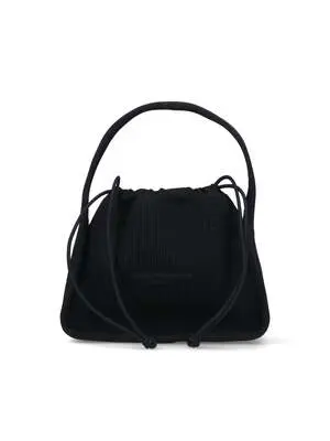 Alexander Wang Modern Nylon Drawstring Handbag - Black