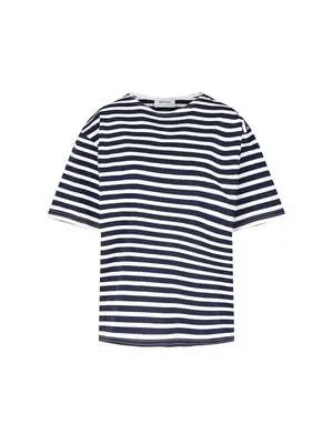 Matteau Striped Short-sleeve T-shirt - Blue