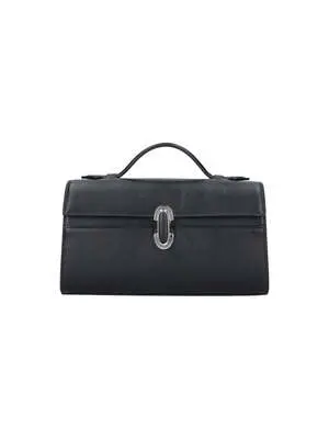 Savette Top Handle Satchel Bag - Black