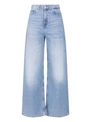 Carhartt Work In Progress High-waisted Wide-leg Denim - Light Blue