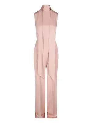 SA SU PHI Sleeveless High-neck Draped Jumpsuit