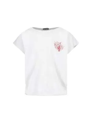 CULTURA Graphic Print Oversized T-shirt