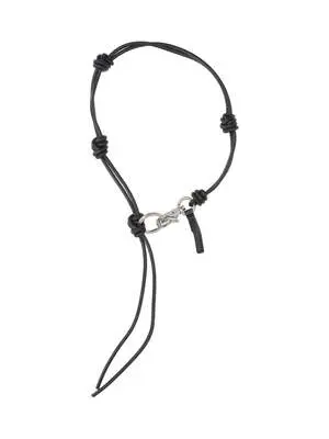 Our Legacy Mini Leather Keychain - Black