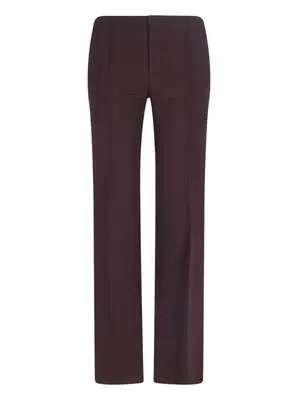Chloé Tailored Virgin Wool Trousers - Brown