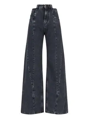 MAISON MARGIELA Deconstructed Paint Effect Cotton Trousers