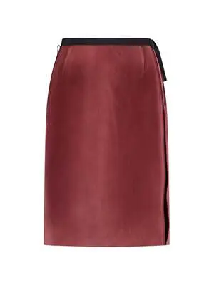 MAISON MARGIELA Midi Skirt With Wrap Effect