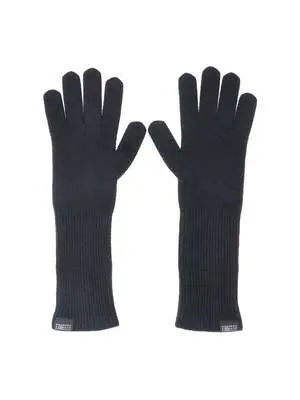 MAISON MARGIELA Wool-blend Knit Gloves - Black
