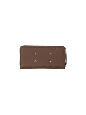 MAISON MARGIELA Bovine Leather Wallet With Metallic Hardware - Brown