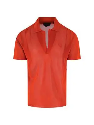 Lacoste 100% Viscose Polo Shirt - Orange