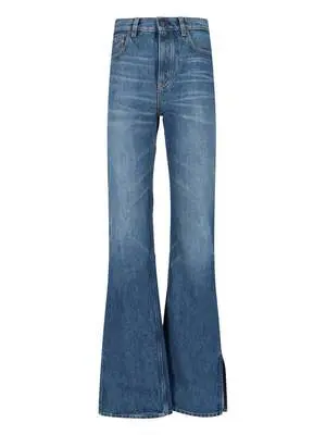 Chloé Denim Jacket With Calf Leather Patch