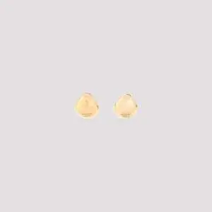Phoebe Philo Pebble Studded Mini Earrings In 100% Sterling Silver - Metallic