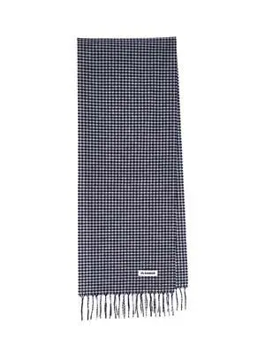 JIL SANDER 100% Virgin Wool Scarf For - Blue