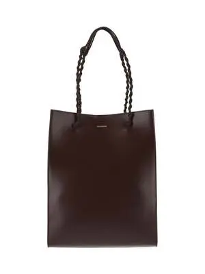 JIL SANDER Leather Shoulder Bag - Brown