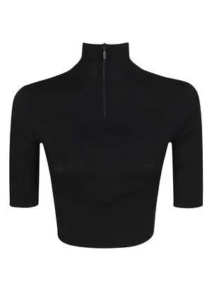 MAX MARA SFILATA Mini Crop Sweater For - Nero