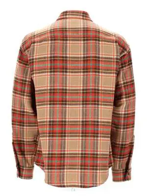 Dsquared2 Plaid Flannel Button-up Shirt - Beige