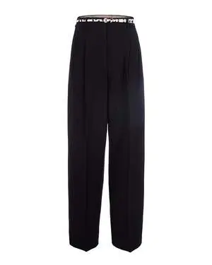 Max Mara Triacetate Blend Tailored Trousers - Nero