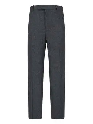 JIL SANDER Wool Trousers With Viscose Lining - Grey
