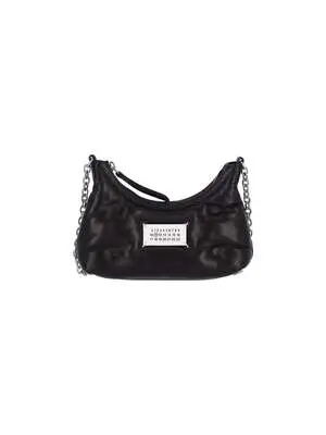 MAISON MARGIELA Leather Mini Handbag With Brass Hardware - Black