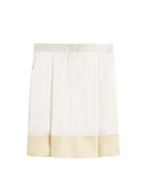 TOTEME Mini Panelled Skirt - White