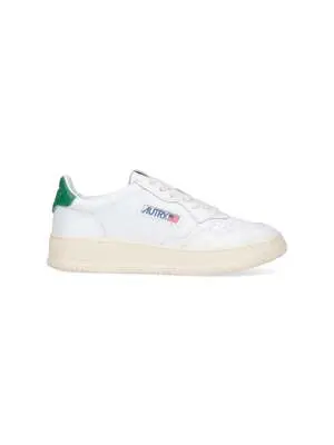 AUTRY Leather Sneakers With Towel Lining - White