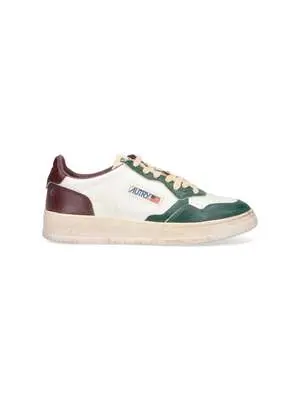 AUTRY Light & Natural Cow Leather Low-top Sneakers - White