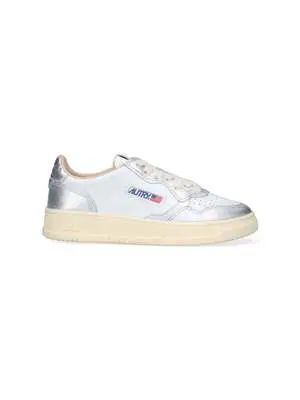 AUTRY Cow Leather Lace-up Sneakers - White