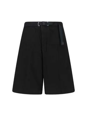 WHITE SAND Cotton Trousers In Textured Sand-inspired Style - Black