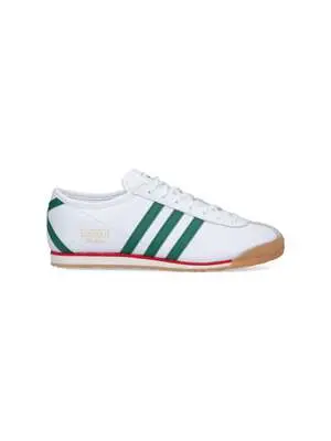 Adidas 100% Leather Lightweight Sneakers - White