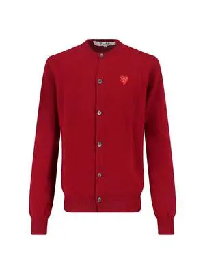 Play Comme Des Garcon Play Logo 100% Wool Sweater