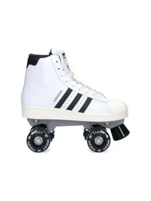 Adidas High Top Roller Skate Sneakers - White