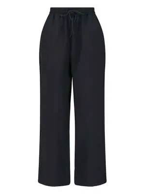 Y3 Wide-leg Drawstring Pants - Black