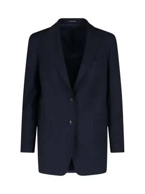 Tagliatore Virgin Wool Stretch Jacket - Blue