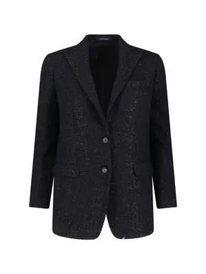 Tagliatore Wool, Cotton & Polyamide Jacket - Black