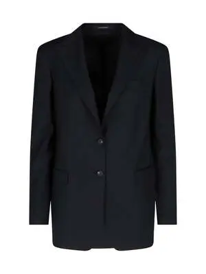 Tagliatore Tailored Single-breasted Blazer - Black
