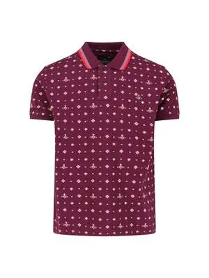 VIVIENNE WESTWOOD 100% Cotton Logo Graphic T-shirt - Red