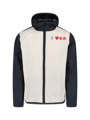 Play Comme Des Garcon Colorblock Hooded Windbreaker Jacket