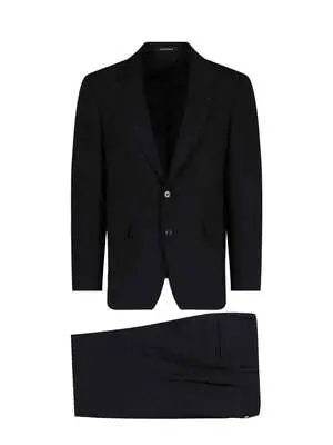 Tagliatore 100% Extrafine Virgin Wool Tailored Dress - Black