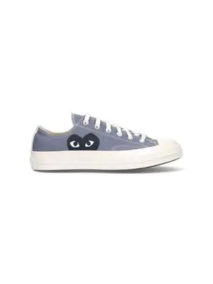 Play Comme Des Garcon Cotton Rubber Sole Sneakers - Grey
