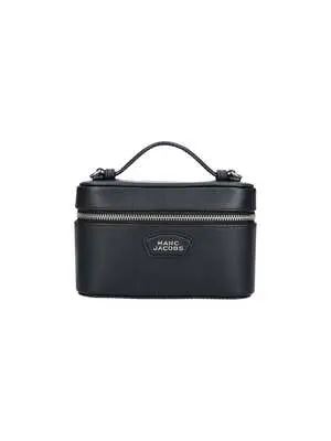 Marc Jacobs Mini Leather Crossbody Handbag - Black