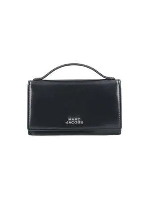 Marc Jacobs Mini Leather Handbag With Magnetic Closure - Black