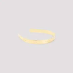Celine Thin Brass Headband - Metallic