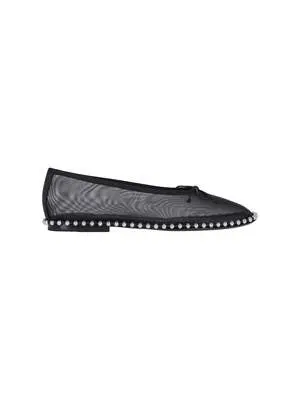 Alexander Wang Sheepskin-embellished Flat Loafers