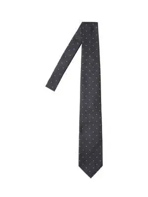 TOM FORD Polka Dot Silk Neck Tie - Black