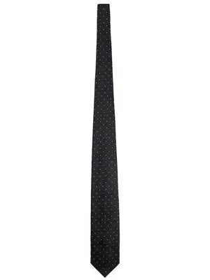 TOM FORD Polka Dot Silk Neck Tie - Black
