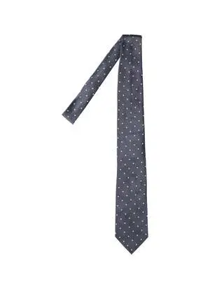 TOM FORD Polka Dot Silk Neck Tie - Grey