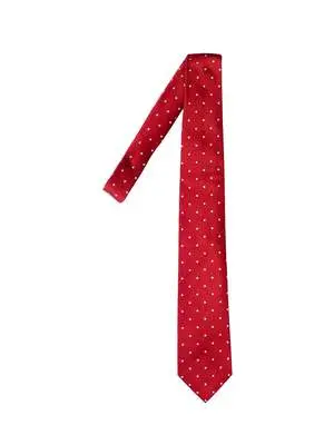 TOM FORD Polka Dot Silk Neck Tie - Red