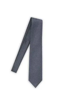 TOM FORD Patterned Silk Neck Tie - Navy
